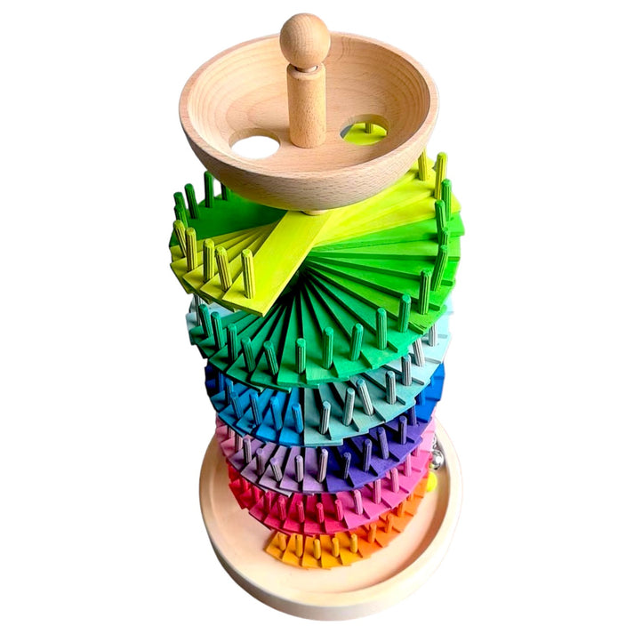 Rainbow Musical Ball Run Assembly Set – Green Elephant Home and Toys