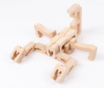 32 Pcs Wooden Math Number Building Blocks Set with Tray – Green ...